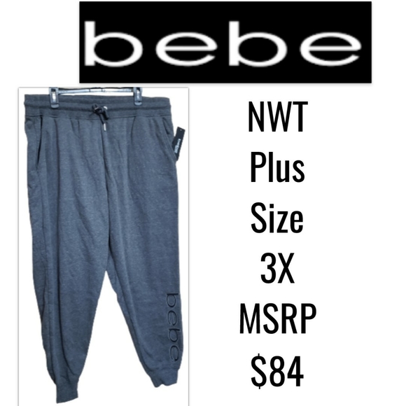 bebe | Pants & Jumpsuits | Nwt Bebe Sport Plus Size 3x Joggers | Poshmark